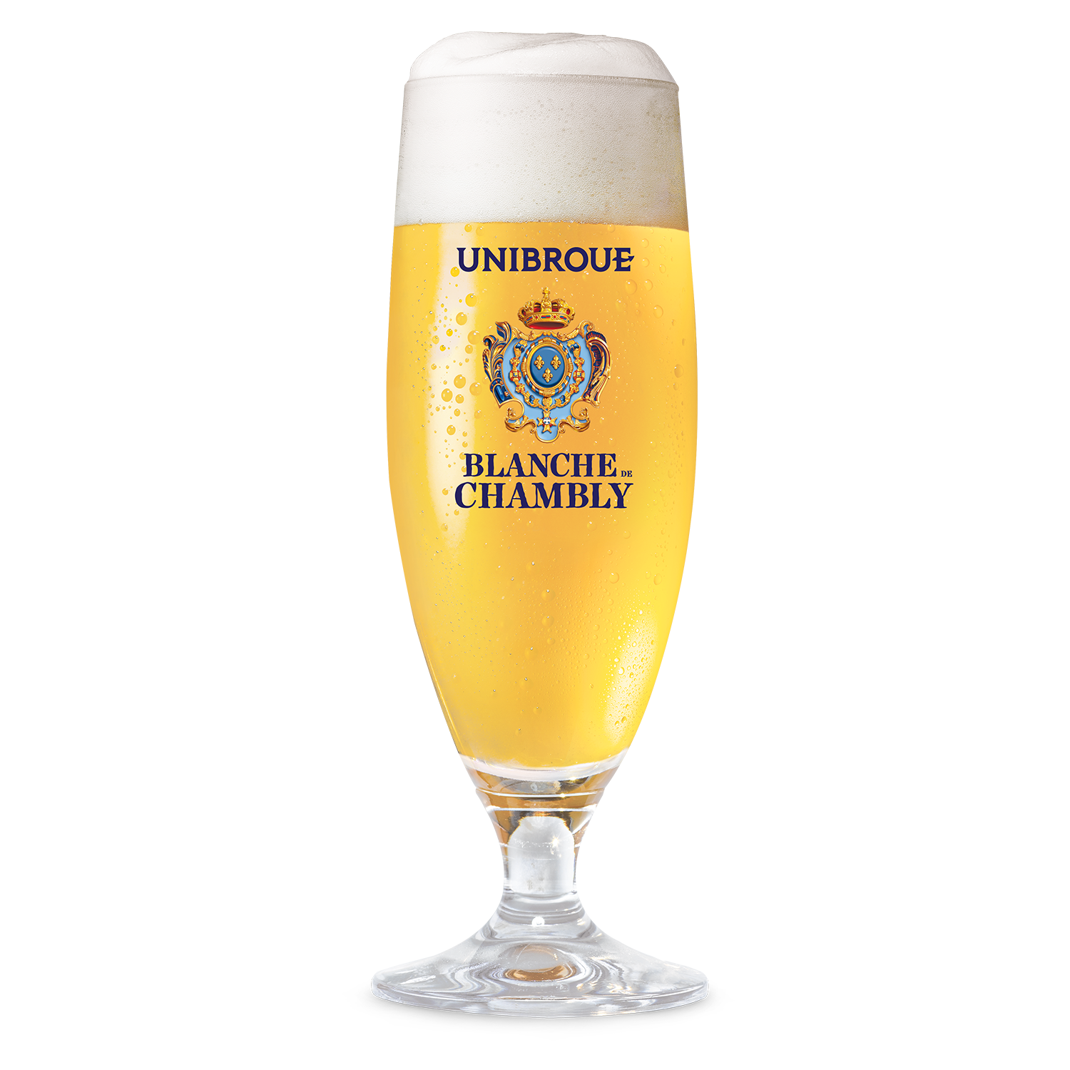Flûte à bière Blanche de Chambly 13oz – La boutique officielle Unibroue